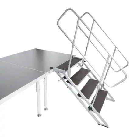 ProX XSQ-ST4 | Heavy Duty Foldable 4-Step Stage Stair with Adjustable ...